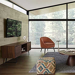 SIMPLIHOME Lowry 63 inch Wide Modern Industrial TV Media Stand in Walnut For TVs up to 70 inches for the Living Room and Entertainment Center