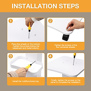Trolley with Shelf, Multi-Functional Trolley,Suitable for Beauty Salon Hospital Barbershop Laboratory Placing Tools and Instruments