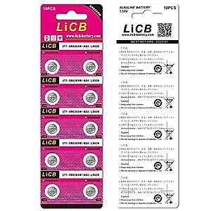 LiCB 20 Pack SR626SW 377 626 Watch Battery 1.5V Button Cell Batteries