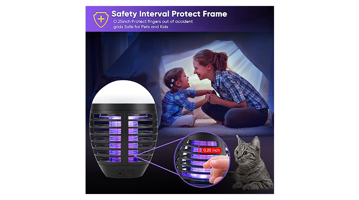 PRODCA Bug Zapper - Safe & Rechargeable Insect Control