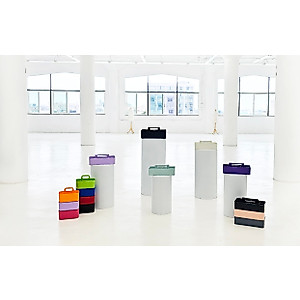 Enjoy Organizer -Large Portable Caddy, DIY Dividers, 8 Compartments, School Office Supplies Home Business Organizer,Portable Basket with Handle Made in USA (3 PACK, Mint/Pink/Lavender)