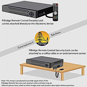 [PiBridge] Remote Control Security Cable Remote Control Security Lock, Tether for Remote Control (10 Feet 2 Pack)