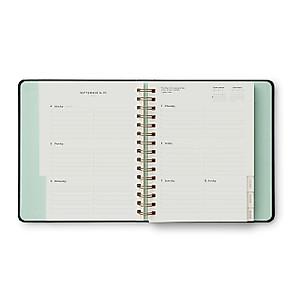 RIFLE PAPER CO. 2024 Flores 17-Month Covered Planner - Aug 2023-Dec. 2024, Weekly and Monthly Pages, Includes Inspirational Quotes, Sticker Sheets, and Illustrated Endpapers
