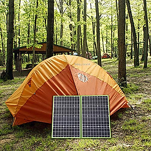 XINPUGUANG 100W Foldable Solar Panel Portable Solar Kit 12V with 10A Charge Controller Connector Cable for Power Station,Battery, Camping, RV,Boat, Outdoor