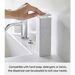 Yamazaki Home Tower One Handed Dispenser - Abs Plastic - 8.5 Fluid Oz., 250 Milliliters