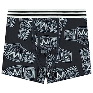 WWE Superstars Mens Boxer Briefs - John Cena, Undertaker, Roman Reigns, The Rock, Stone Cold, Hulk Hogan - Mens 2 Pack Boxer Briefs Underwear (Multi, Medium)