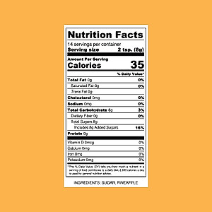 Pineapple Sugar | cocktail sugar | Gourmet Sugar | Tea Sugar | Natural flavored Sugar | Real Fruit Flavored Sugar | Naturally Tasty