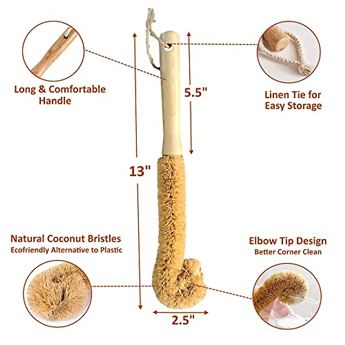 altCooking Hub Bamboo Plastic Bag Drying Rack & Bamboo Bottle Brush - Multipurpose Dish Drying Rack for Silicone Reusable Bags, Baby Bottles, Water Bottles, Plates, Wine Glasses