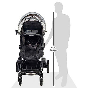 Larktale Coast Lightweight and Compact Foldable Stroller for Babies, Toddlers Nightcliff Stone