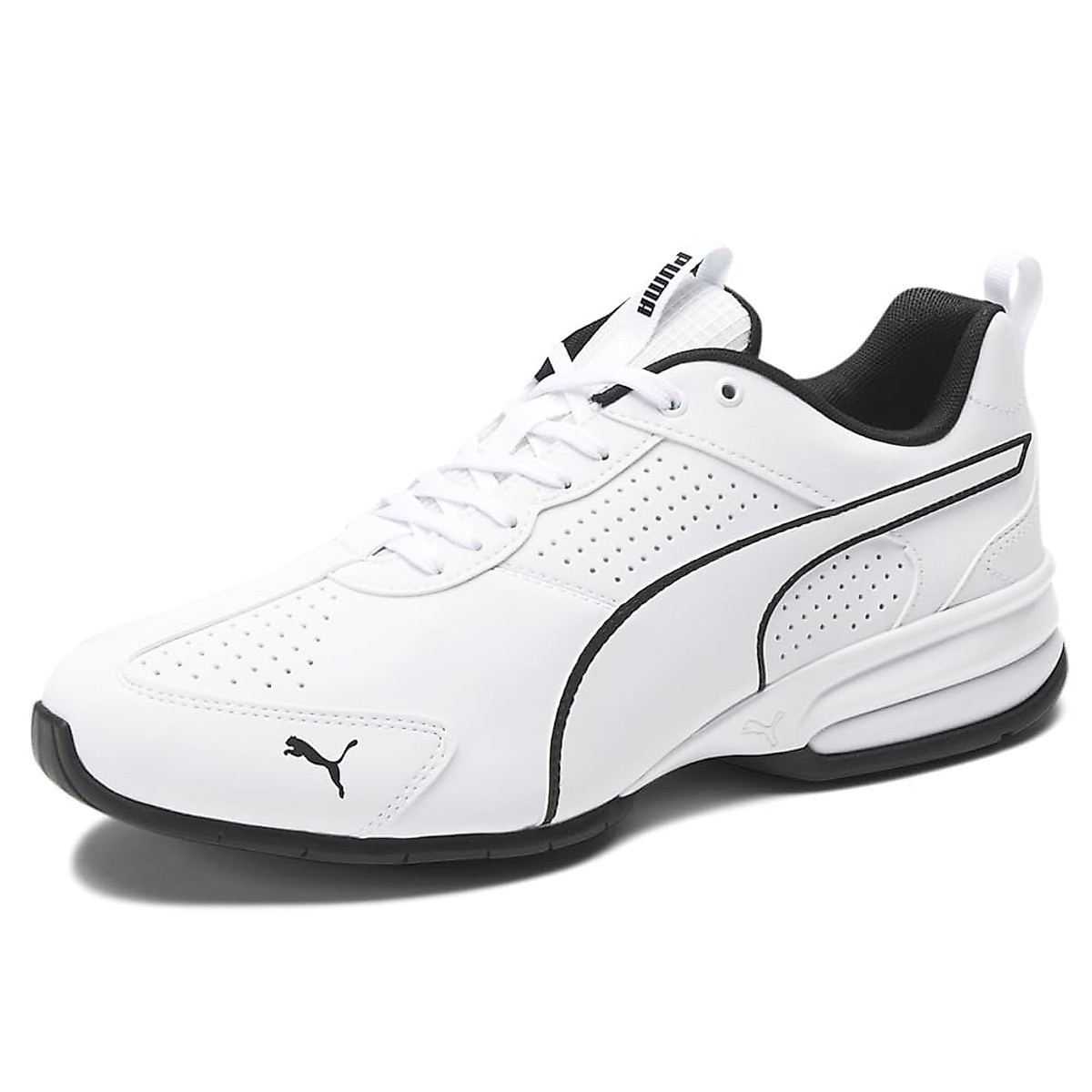Puma Mens Tazon Advance Leather Running Sneakers Shoes - White - Size 10.5 M