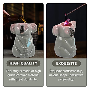 Beer Mug Expresso Coffee Cup Fun Drinks Cup Koala Shaped Ceramic Cup Personalized Tiki Cup Cup Drink Mug Champange Glasses Beer Mug Expresso Coffee Cup