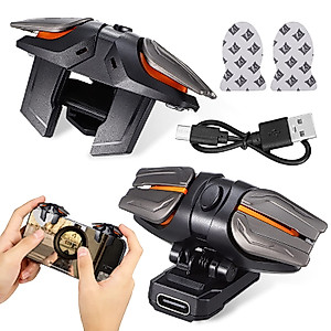 Sosoport Ergonomic Gaming Controller 1 Set Controls Game Triggers with Cable Telefono Gaming Triggers Game Triggers Cell Phone Charging Cable Six-Finger Chicken Eating Artifact: Abs