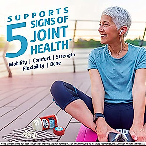 Glucosamine Chondroitin MSM & Vitamin D3 Joint Health Supplement, Move Free Advanced Joint Support Tablets For Men & Women (80cnt box), With Vitamin D3 To Support Bone & Immune Health