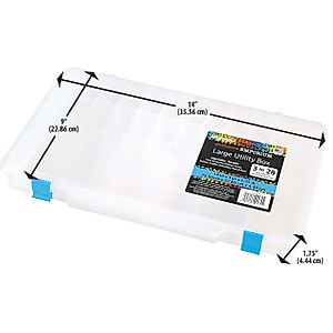 The Beadery Large Utility Box Storage Container, clear