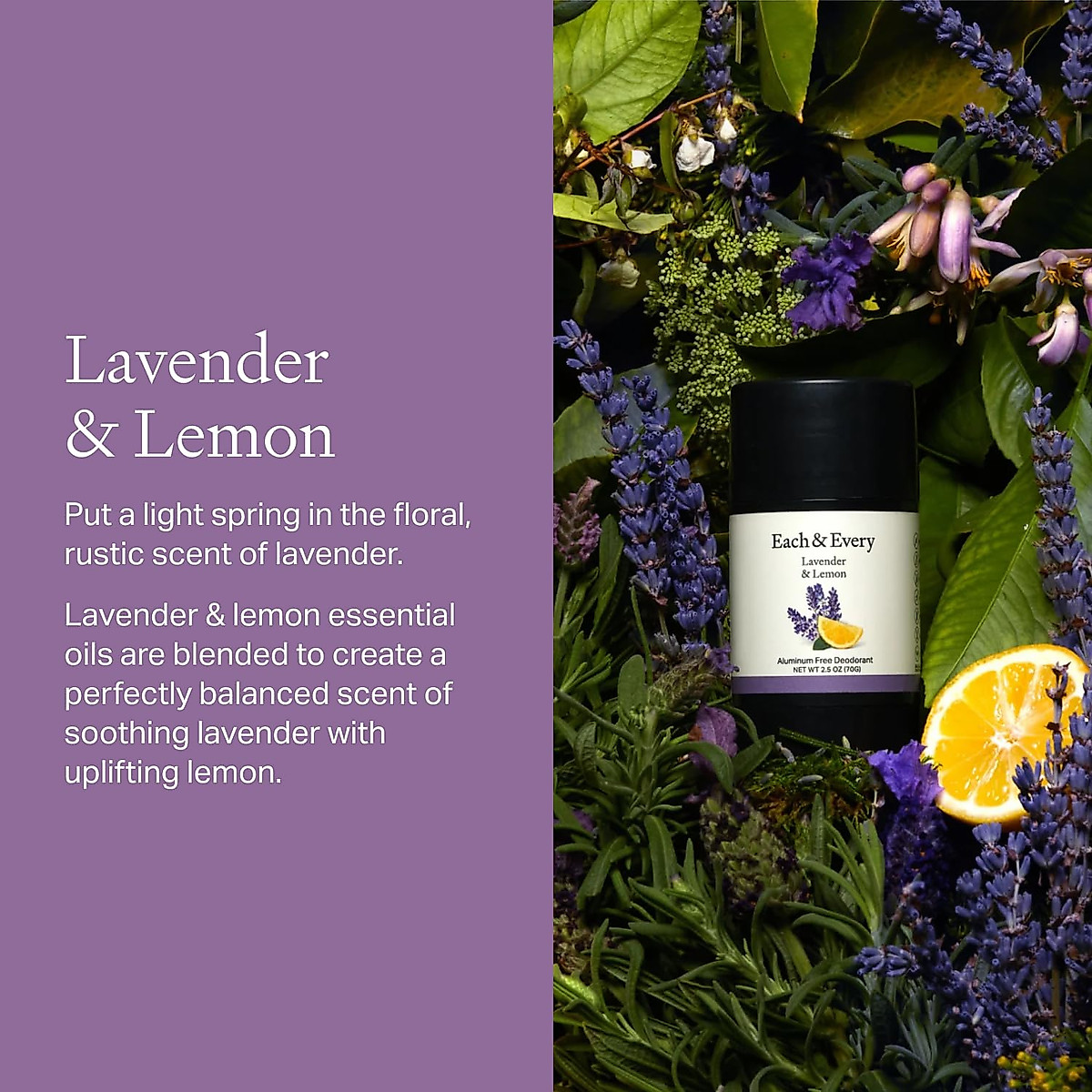 Each & Every All Natural Deodorant - Aluminum Free Deodorant for Women & Men - The Mini Starter Set - Sensitive Skin Friendly Multipack with All Our Best Sellers - Travel Size (5 Pack, 0.5 Oz Each)