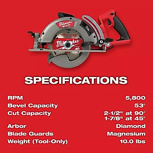 Generic For Milwaukee M18 FUEL Rear Handle 7-1/4"" Circular Saw - Tool Only