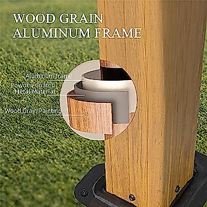 DHHU Outdoor Gazebo 12" x 16" FT Hardtop Aluminum Gazebo, Outdoor Metal Frame Canopy Gazebo with Privacy Sidewalls, All-Weather Gazebo Canopy for Patio, Garden, Backyard