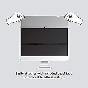 Amazon Basics Privacy Screen Filter - 21.5 Inch 16:9 Widescreen Monitor, Anti Glare & Blue Light Filter (21.5 inch (16:9), 18.77" x 10.56")