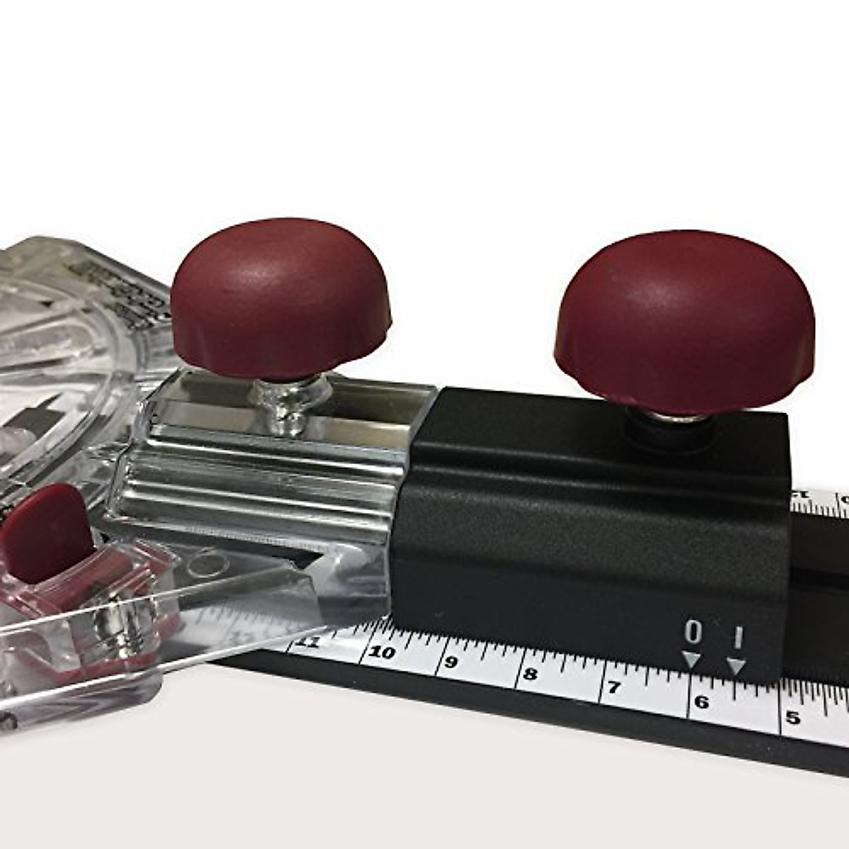 Milescraft 1219 Circle Guide Kit- Router Circle Cutter Jig For Cutting/Routing Small And Large Circles From 1.5in. Up To 52in. Diameter-Includes Bonus Offset Base For Edging Projects , Black