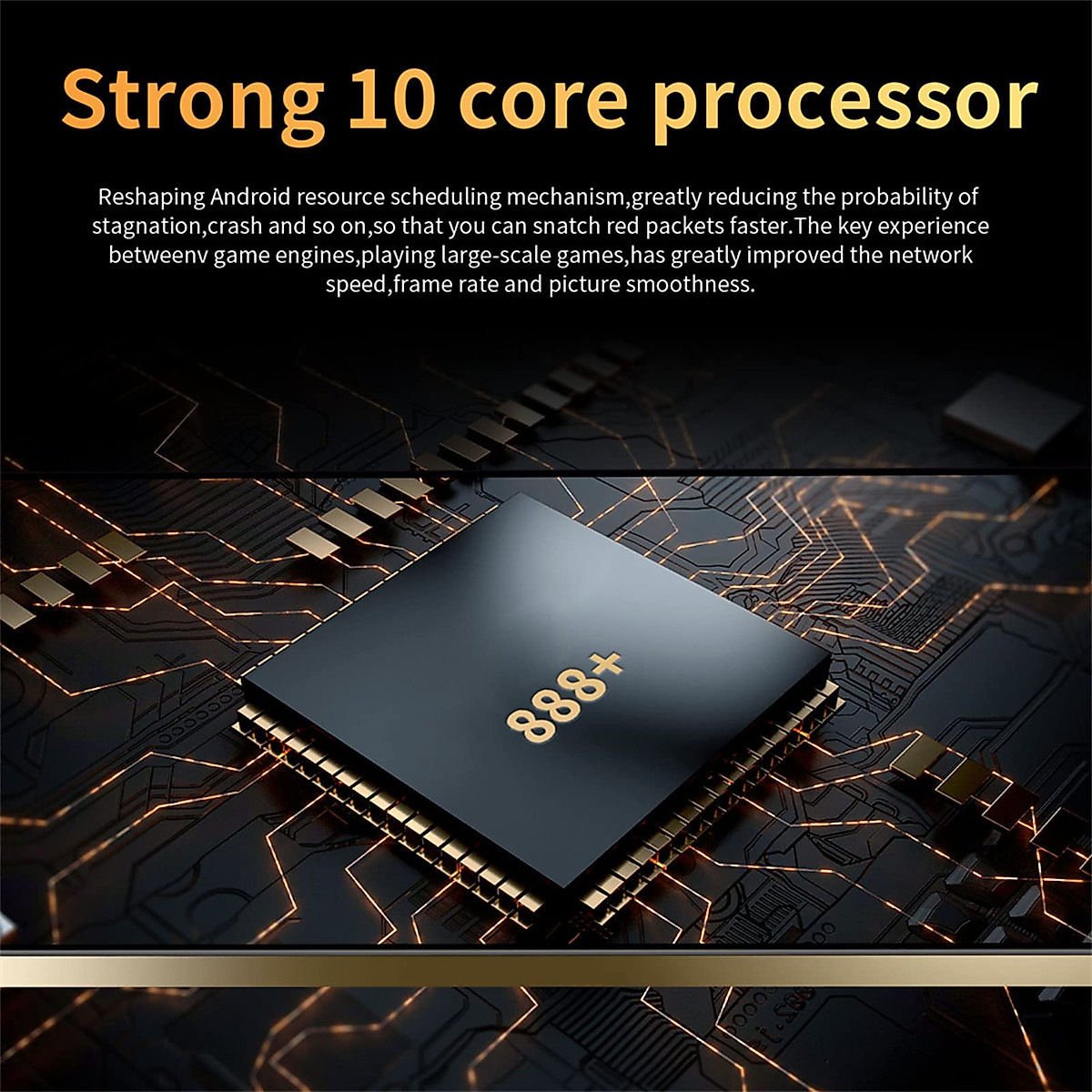 Tangxi Unlocked Android11 Smartphone,4GB RAM 64GB ROM Cell Phone,16MP Camera,Ten Cores Processor,Face Recognition,WiFi,BT,FM,GPS,7000mAh,