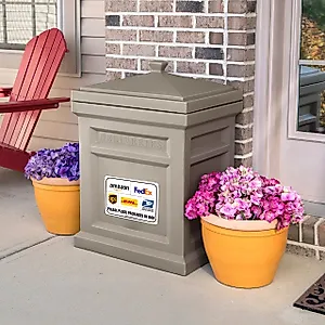 Sicol Plus Package Delivery Sign, Please Place Packages in a Box Delivery Sign, Delivery Instructions Sign UPS, FedEx, Amazon Sign Rust Free Aluminum 0.5mm (Pack of 01) 10 X 7 Inches