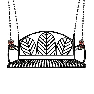Live Casual Heavy Duty 800 Lb Palm Springs Metal Porch Swing