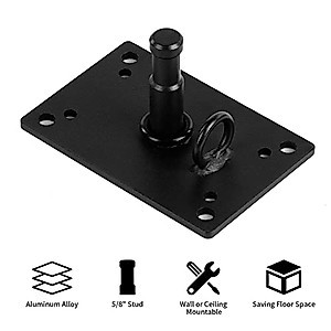 Youngerfoto Wall Mount Plate Pin 5/8 Stud, 2.36 inch Studio Camera Ceiling Mount for Video Light, Strobe Light, Studio Photography
