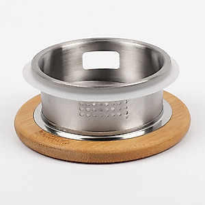 Glass Water Pitcher Wood Lid Replacement Cold Drink Jug Covers Carafe Stainless Steel Lids Beverage Jar Cover for Summer Water Bottle Supply