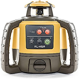 Topcon RL-H5A Self Leveling Horizontal Rotary Laser with Bonus EDEN Field Book, IP66 Rating Drop, Dust, Water Resistant, 800m Construction Laser, Includes LS-80L Receiver, Detector Holder, Soft Case