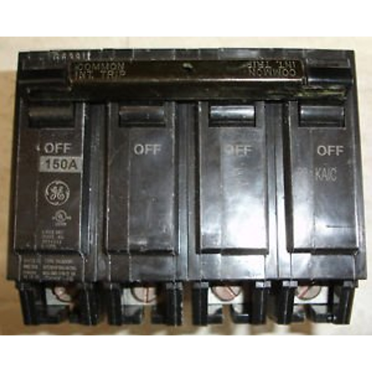 General Electric THQMV150WL Midwest CB4150H 2 Pole GE Main Circuit Breaker