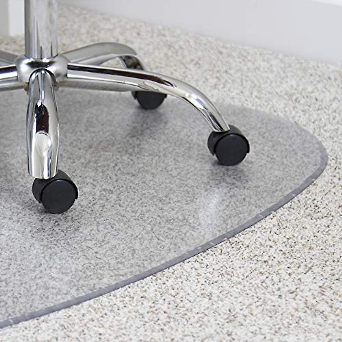 ES Robbins 122785 Medium Pile Carpet Chair Mat 66"x60" Clear