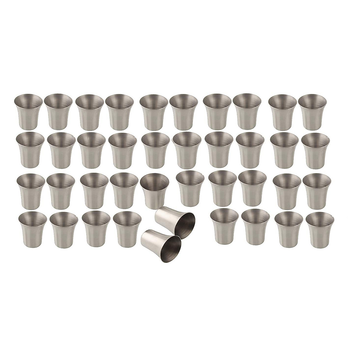 Mayur Exports Communion Ware Holy Wine Serving Tray with A Lid & A Stacking Bread Plate with A Lid + 40 Cups - Stainless Steel (Mirror/Silver)