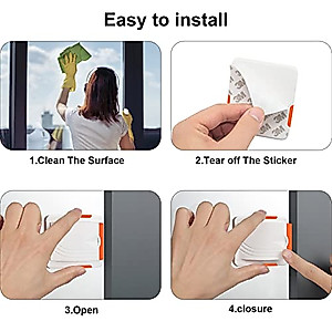 Sliding Door Lock for Child Safety - Sliding Closet Door Lock -sliding door baby and Pets proof- No Drill Tools Needed - 2 pack Perfect for Sliding Windows, Patios Doors, Closet Doors,Cabinet Doors