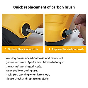 Paint Mixer Cement Mixer with Ear Defenders, 2100W Huhomco 110V Portable Concrete Mixers 6 Speed Adjustment,Handheld Electric Concrete Cement Mixer