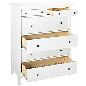 ikeaa IKEA HEMNES 6-Drawer Chest, White Stain ,