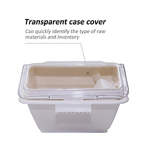 40-Cup 2.2Gal/8Qt Commercial ProSave Shelf-Storage Food Ingredient Bin with Scoop,Storage for Dogs Food, Flour, Long Term Storage Products for Home, Restaurant, Kitchen, Industrial