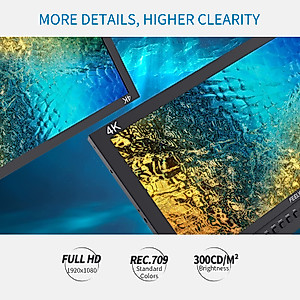 FEELWORLD P173-9HSD-RM 7RU 17.3 Inch Rack Mount Broadcast LCD Director Monitor with Full HD 1920×1080 3G-SDI HDMI YPbPr Input and Output