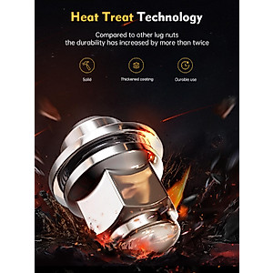 MIKKUPPA M12x1.5 Lug Nuts - 20pcs One-Piece Chrome OEM Style Mag Seat Lug Nuts - Replacement for Toyota Lexus Scion Pontiac Factory Wheels