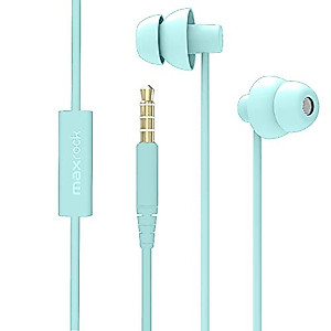 Sleep Soundproof Earbuds Headphones, Noise Isolating Soft Earbuds for Sleeping, Nighttime, Insomnia, Side Sleeper, Snoring, Travel, Meditation & Relaxation (Light Green)