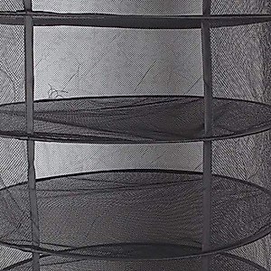 NXqilixiang Herb Drying Rack Net Dryer Hanging Dry Net 8 Layer Collapsible Hanging Dryer with Zipper Net Carrying Case Indoor and Outdoor for Herb Beans Fish Vegetable Drying (8 Layers - with Zipper)