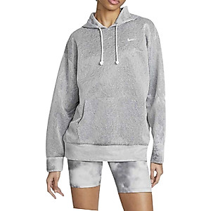 Nike Icon Clash Women's Hoodie Pullover (as1, alpha, m, regular, regular, Standard, Grey)