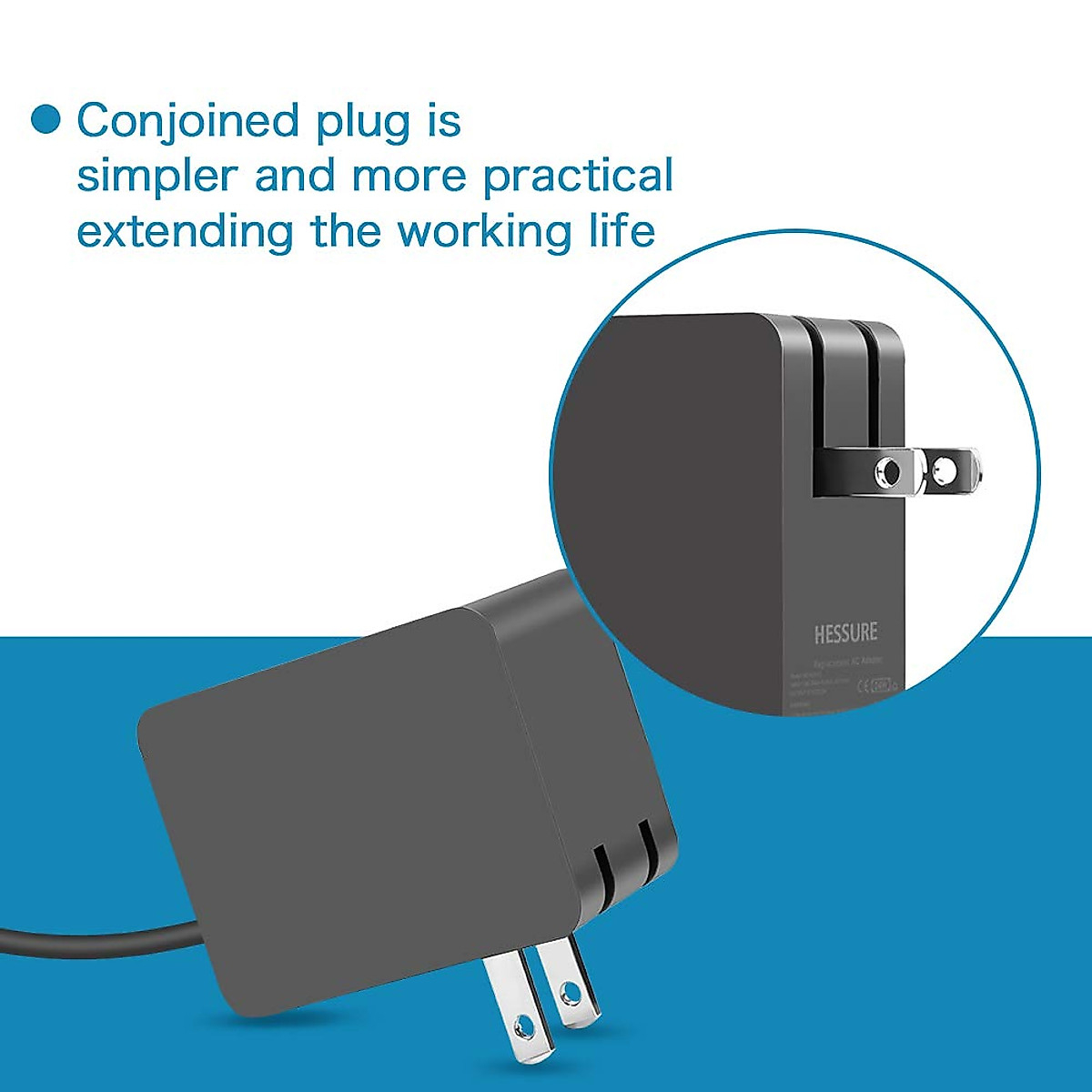 24W 12V 2A Portable Charger Power Supply for Microsoft Surface RT Surface Pro 1 and Surface 2 1512 Charger, by HESSURE