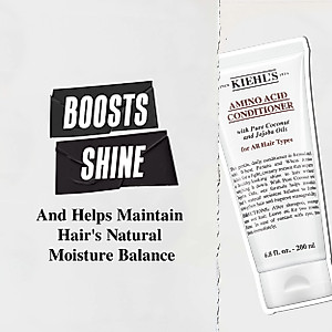 Kiehl's Amino Acid Conditioner, Strengthening and Moisturizing Hair Treatment, with Amino Acids, Jojoba and Coconut Oil to Improve Manageability and Added Shine - 2.5 fl oz