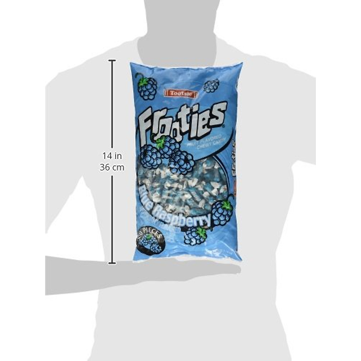 Tootsie Roll Frooties Chewy Candy, Blue Raspberry, 38.8 Ounce