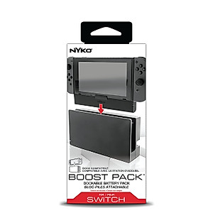 Nyko Boost Pak - Dockable 2500 mAh rechargeable battery pack for Nintendo Switch