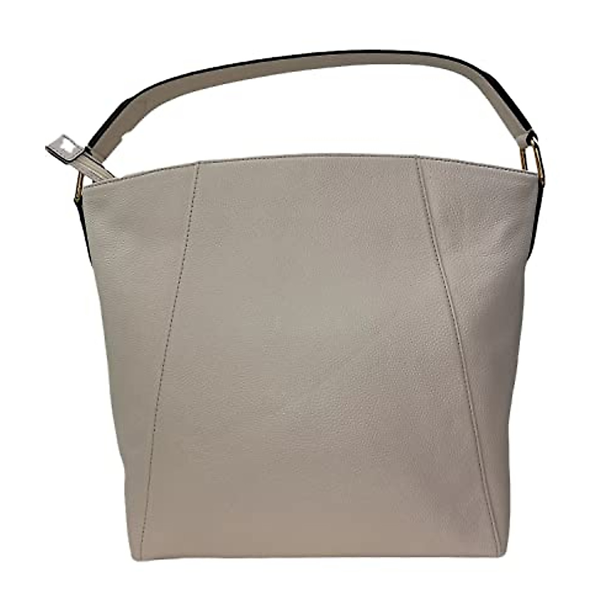 Michael Kors Evie Large Leather Hobo Shoulder Bag (Light Cream)