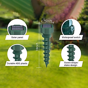 Ultrasonic Mole Repellent Outdoor 2024. Mole Repellent for Lawns, Garden, Yard. Mole and Vole Repellent Solar Powered, Waterproof, Gopher Repellent.