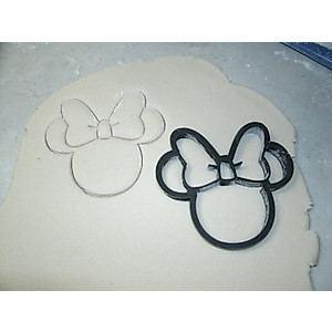 MINNIE MOUSE AND HER BOW CARTOON CHARACTER SET OF 2 SPECIAL OCCASION COOKIE CUTTERS 3D PRINTED MADE IN USA PR1539