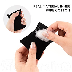 Framendino, 20 Pack Small Black Watch Pillow Velvet Bracelet Jewelry Displays Bangle Cushions Stand for Boxs