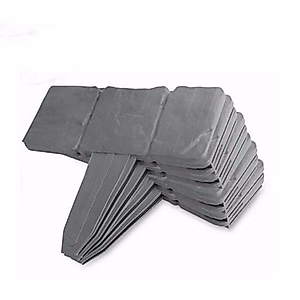 20 Pcs Plastic Garden Edging, Fence Imitation Stone, Garden Fence – Folding Mosaic Garden Fence Gray (Grey)